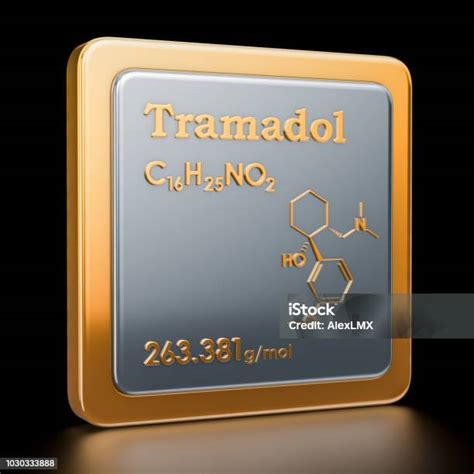 Tramadol Icon Chemical Formula Molecular Structure 3d Rendering Stock