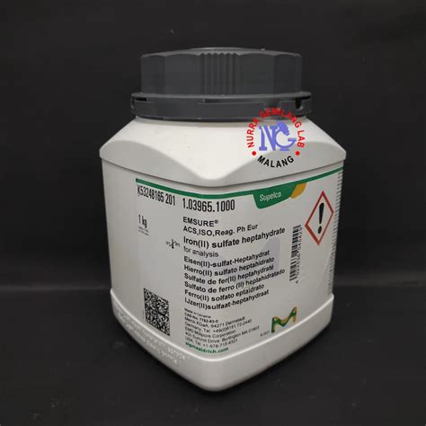 Jual Iron II Sulfate Heptahydrate FeSO4 MERCK 1 03965 1000 Ecer 5gram