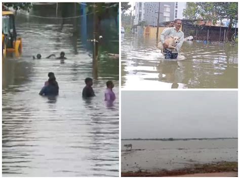 Inundated Tamil Nadhu Chennai Storms Andhra Pradesh Hours Before