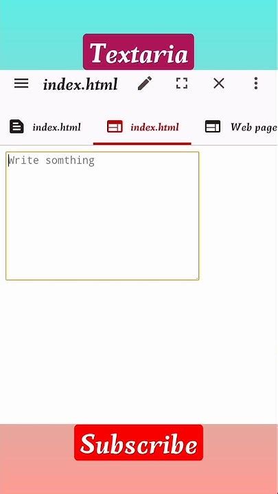 Textarea Html Viral Shorts Trendingshorts Youtube