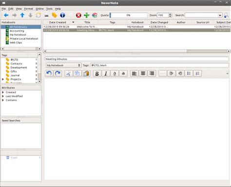 NixNote Un Client Evernote Sous Linux Le Mad Blog