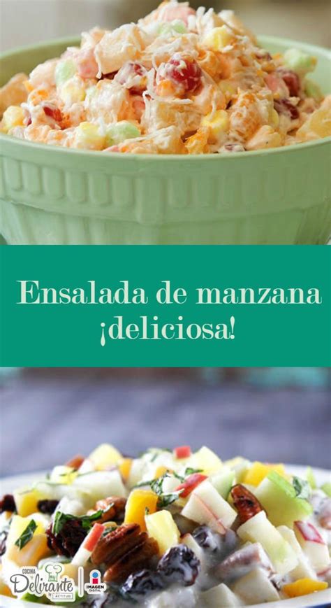 Receta De Ensalada De Manzana Navideña