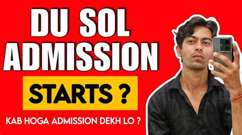 DU SOL ADMISSION STARTS Semester First Admission Update Kab