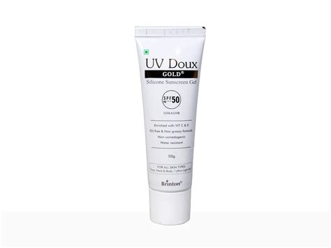 Uv Doux Gold Silicone Sunscreen Gel Spf 50 Pa Clinikally