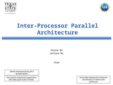 Ppt Inter Processor Parallel Architecture Dokumentips