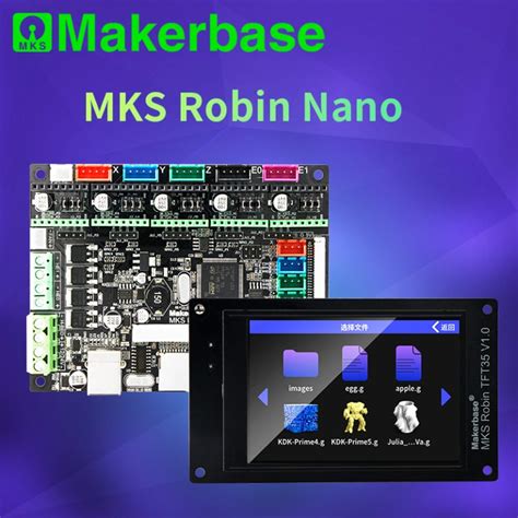 Makerbase Mks Robin Nano V1 2 32bit Control Board 3d Printer Parts Support Marlin2 0 3 5 Tft
