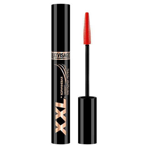 LuxVisage Тушь XXL СУПЕРОБЪЕМ эффект НАКЛАДНЫХ РЕСНИЦ КОРИЧНЕВАЯ 8гр ...