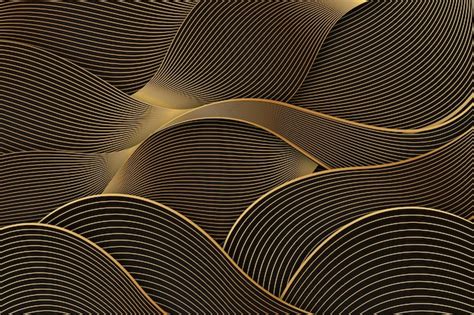 그라데이션 황금 선형 배경 무료 벡터