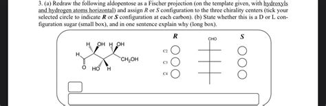 answered 3 a redraw the following aldopentose… bartleby