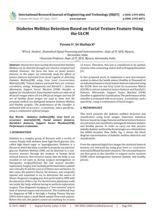 Diabetes Mellitus Detection Based On Facial Texture Feature Using The