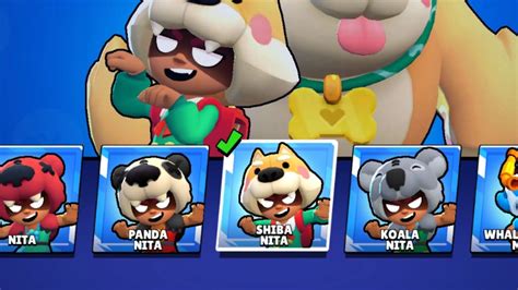 Todas Las Skins De Nita En Brawl Stars