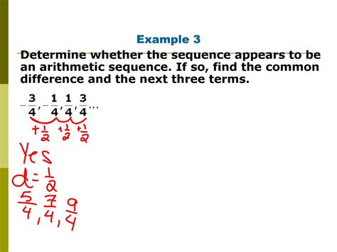 arithmetic sequences ppt download