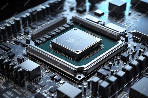 Premium Photo Gpu Graphic Processor Hardware Tech 3d Electronic Circuit Board Chip