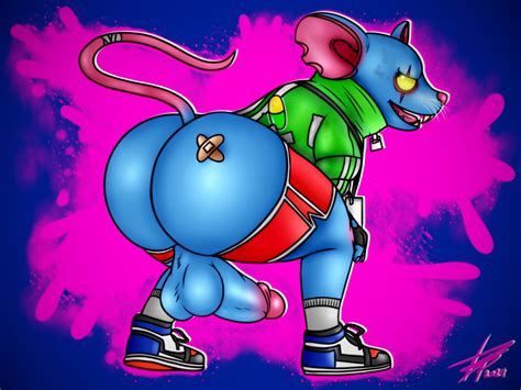 Rule 34 Absurd Res Anger Foot Anthro Balls Band Aid Bandage Big Balls Big Penis Blue Body Blue