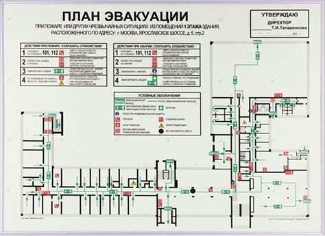 Заказать разработку и изготовление плана эвакуации при пожаре Цена от