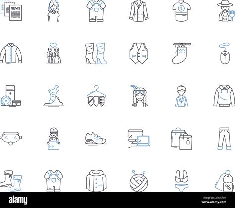 Showcasing Line Icons Collection Exhibit Display Highlight