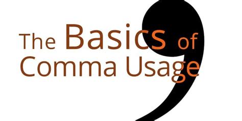 The Basics Of Comma Usage Book Cave Basic Commas Writing Crafts