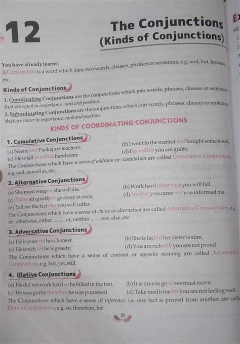 The Conjunctions Kinds Of Conjunctions You Have Already Learnt A Conju
