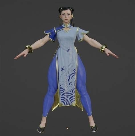 Street Fight 6 Chun Li 3d Model Cgtrader