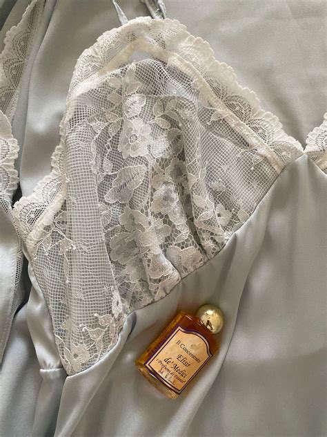 Lace 2pcs Romantic Satin Sleep Dress Set The Cottagecore
