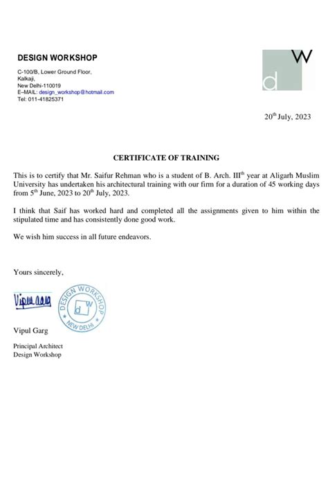 Saifur Rehman On Linkedin Internship At Design Workshop