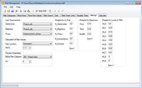 Screen Copy Of The Setting Tab Download Scientific Diagram