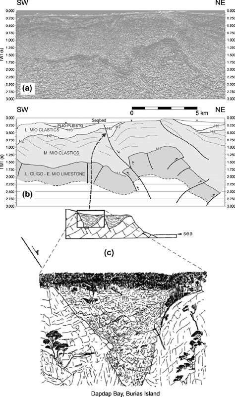 Ne Sw Oriented Offshore Seismic Line 8a Between Bondoc Peninsula And Download Scientific