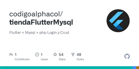 Github Codigoalphacol Tiendafluttermysql Flutter Mysql Php Login Y Crud