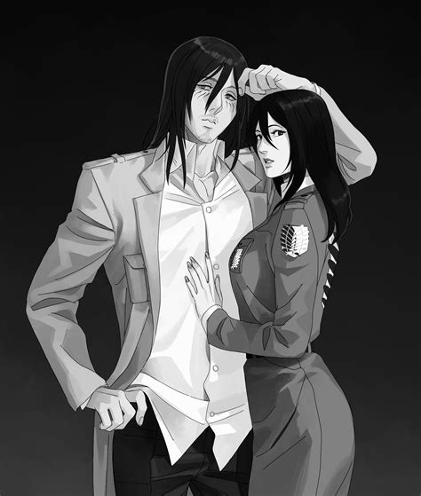 Eren And Mikasa Art By Lennitybur Rshingekinokyojin