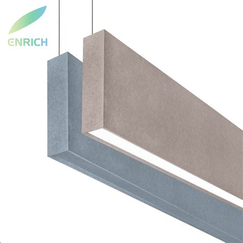 Modern Acoustic Office Lighting Suspended Led Linear Light With
