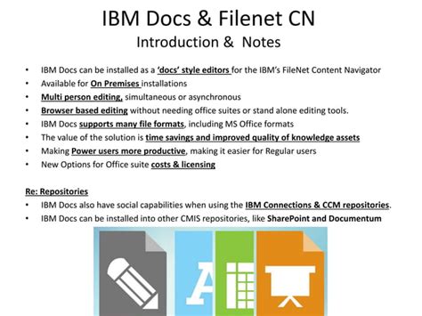 Ibm Filenet Content Navigator Ibm Docs Screen Demo Pptx Desktop