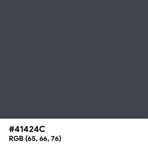 Graphite Color Hex Code Is 41424c