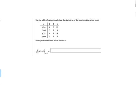 answered use the table of values to calculate… bartleby