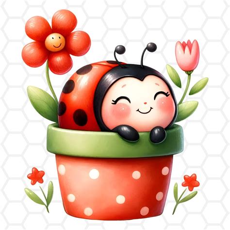 Adorable Ladybug Cliparts To Brighten Your Projects Desenhos De Pascoa Pintura Em Fraldas