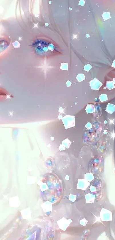 Dreamy Holographic Girl Wallpaper Free Download
