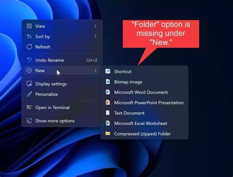 How To Restore New Folder Option In Right Click Menu On Windows 11