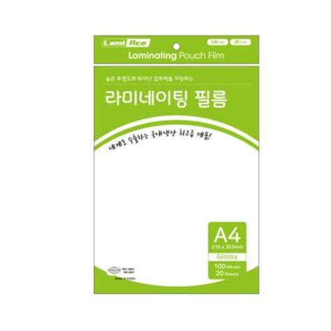Lami Ace Corporation 라미에이스 고급형 코팅필름 100mic A420매 핫트랙스
