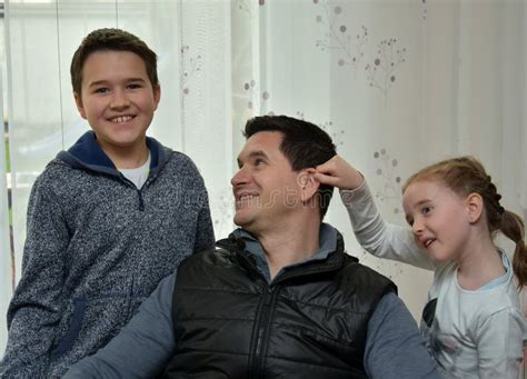 Daddy Pick Me Up Stock Image Image Of Picking Girls 1069661