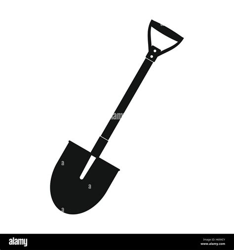 Shovel Black Simple Icon Stock Vector Image And Art Alamy