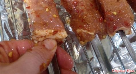 Свиная шея на шампурах в духовке + смесь специй для шашлыка - Страна Мам