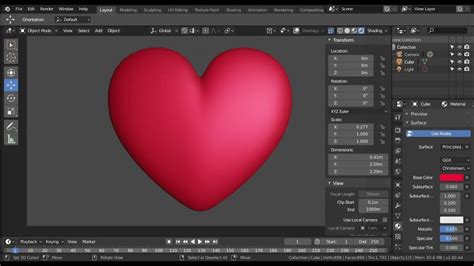 Valentines Day Hearts Valentine Heart Blender Tutorial The Creator D