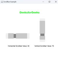Java Awt Scrollbar Geeksforgeeks