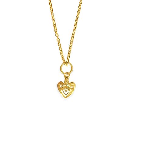 Tiny Heart Necklace Gold By Eco Stylist