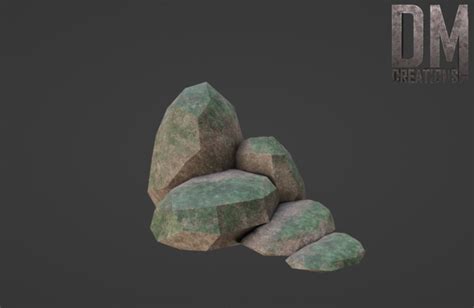 Second Life Marketplace Rock 005 Full Perm Mesh