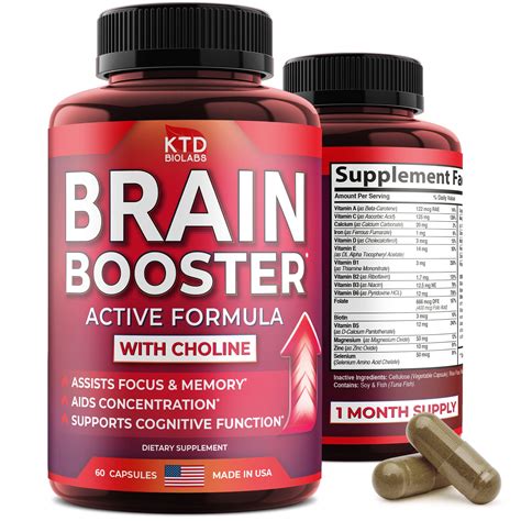 Ktd Biolabs Nootropic Brain Support Supplement Made In Usa Focus