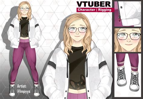 Custom Full Body 2d Malefemale Vtuber Models Full Body Etsy