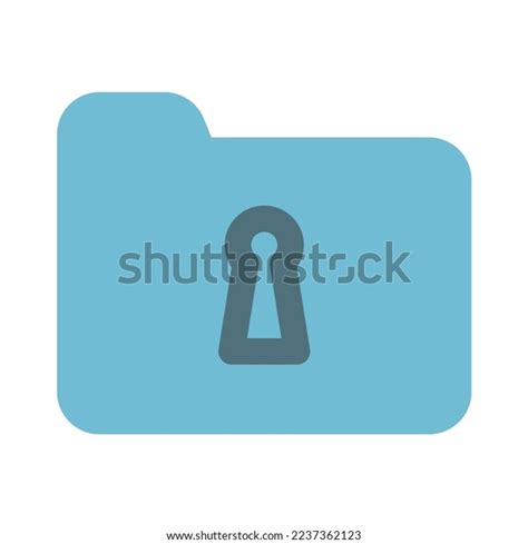 Secure Folder Icon Solid Color Stock Vector Royalty Free 2237362123 Shutterstock