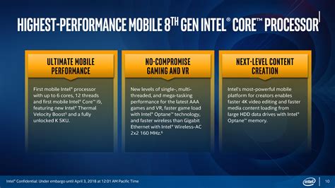 Intel Spring 2018 Slide Deck Intel Expands 8th Gen Core Core I9 On