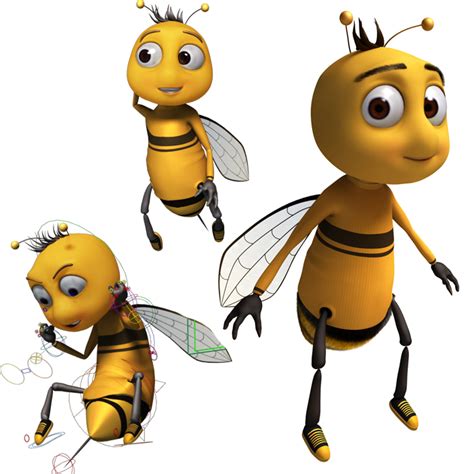꿀벌 만화 조작 3d 모델 199 Max Free3d