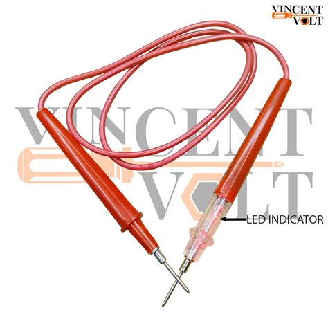 Red Color Small Continuity Red Tester With Red Indicator Led Light And Pre Installed Battery